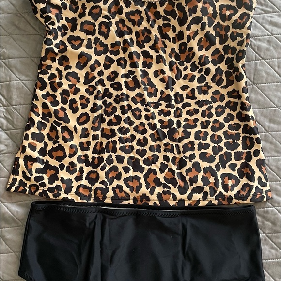 Beachsissi | Swim | Beachside Leopard Print Tankini | Poshmark